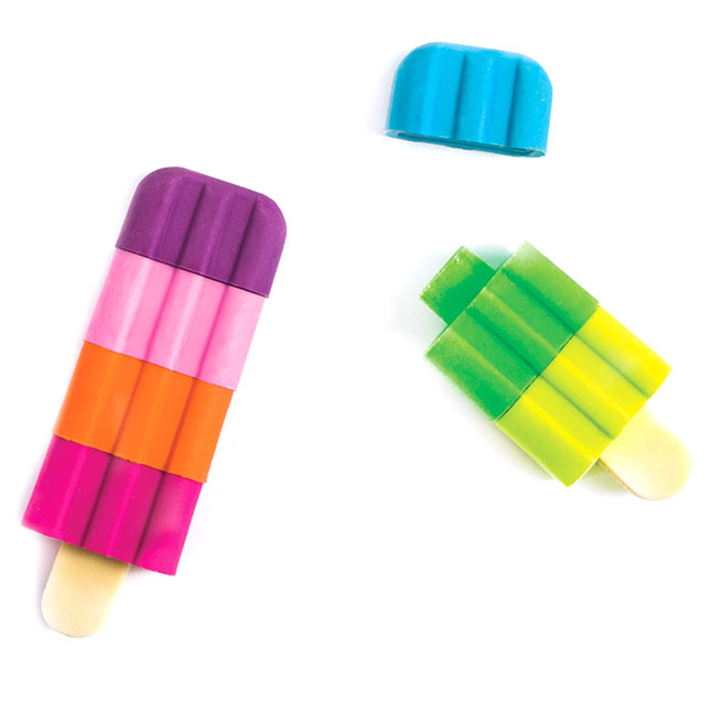 Icy Pops Scented Erasers - - Fat Brain Toys