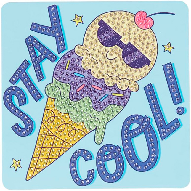 Razzle Dazzle DIY Mini Gem Art Kit - Cool Cream