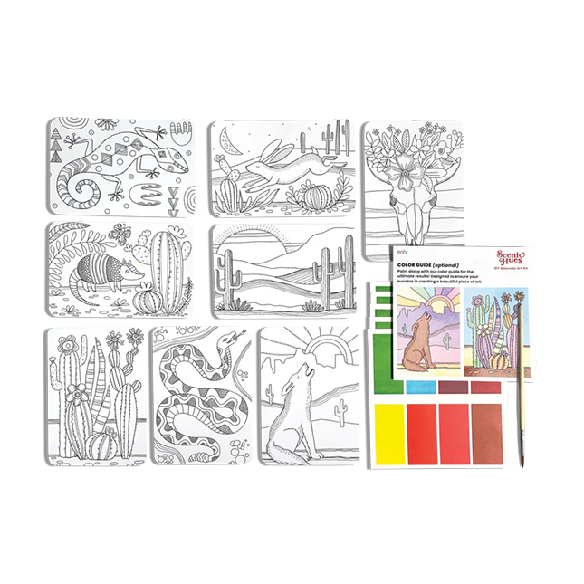 Scenic Hues D.I.Y. Watercolor Kit Desert Getaway