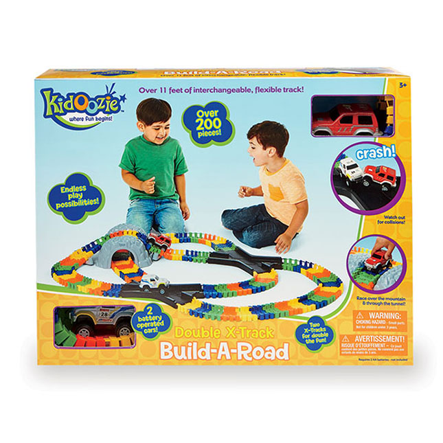 Double X-Track Build-A-Road - - Fat Brain Toys