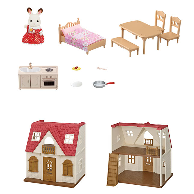 Calico Critters Red Roof Cozy Cottage - - Fat Brain Toys