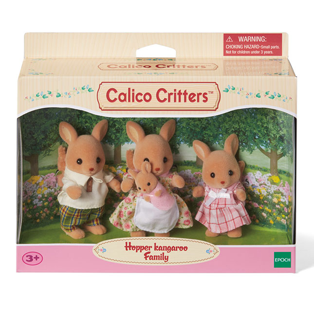 Calico Critters Hopper Kangaroo Family - - Fat Brain Toys