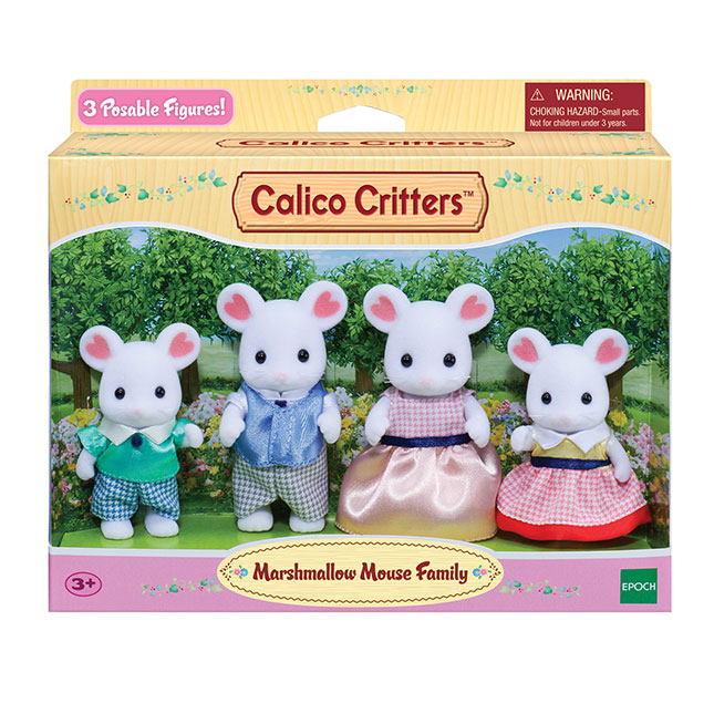 Calico Critters Marshmallow Mouse Family - - Fat Brain Toys