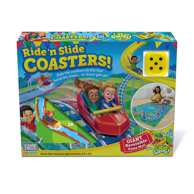 Reversible Game Mat - Ride n Slide Coasters - - Fat Brain Toys