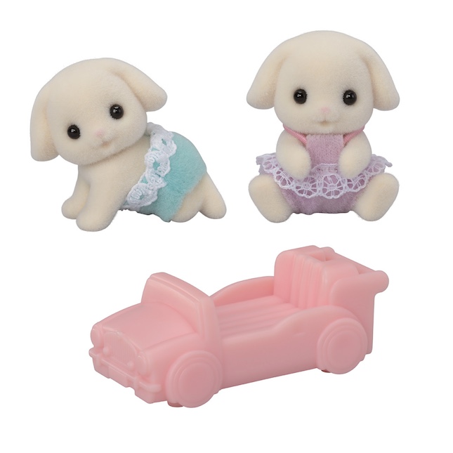 Calico Critters - Flora Rabbit Twins - - Fat Brain Toys
