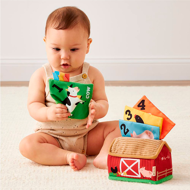 Itzy Sensory Scarves Farm - Best Baby Toys & Gifts for Ages 0 to 1