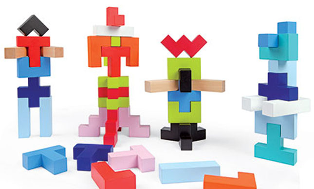 Kubix - 50 GeoMetrix Blocks - - Fat Brain Toys