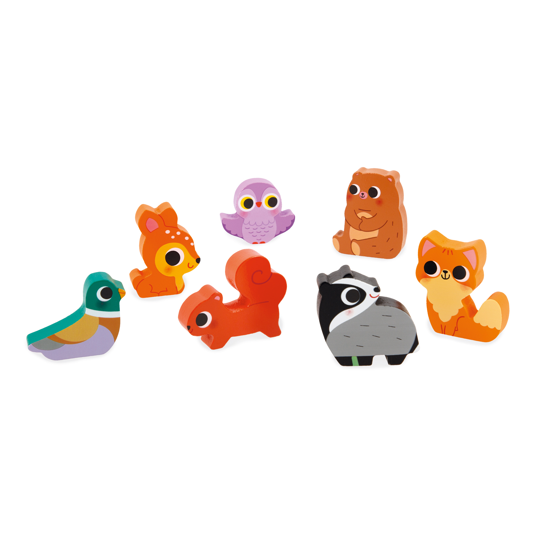 Chunky Wooden Forest Puzzle - Best Early Learning Toys for Ages 2 to 4