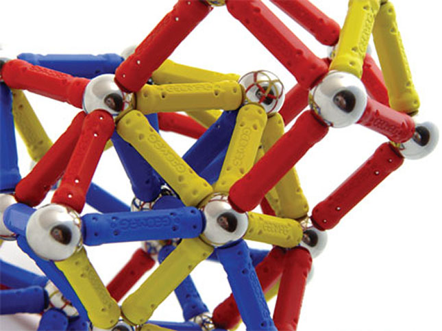 Geomag GeoColor 42 piece set - - Fat Brain Toys