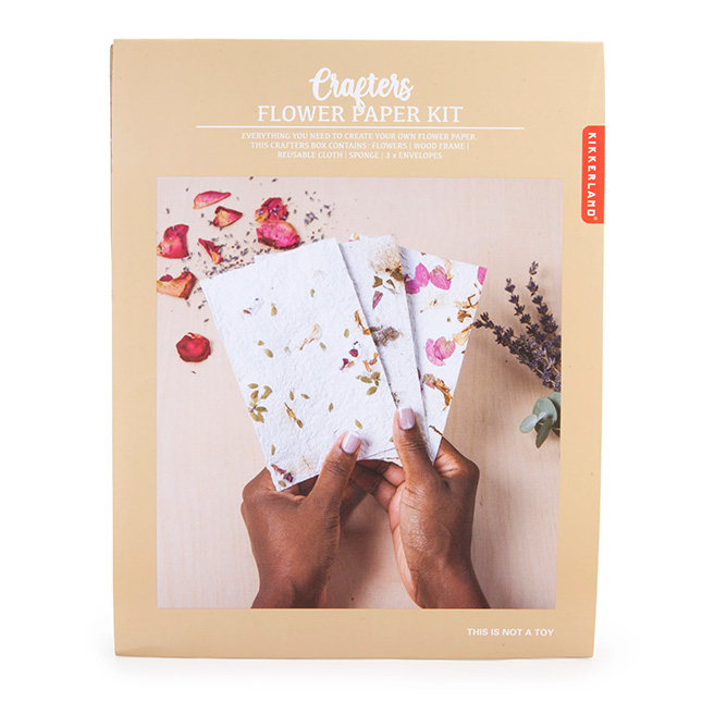 Crafters Flower Paper Kit - Best Arts & Crafts for Ages 6 to 12