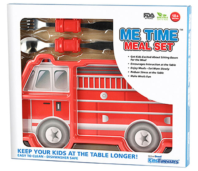 Me Time Meal Set - Fire Engine - - Fat Brain Toys