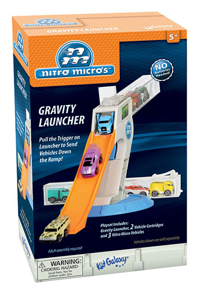 Nitro Micro's Gravity Launcher - - Fat Brain Toys