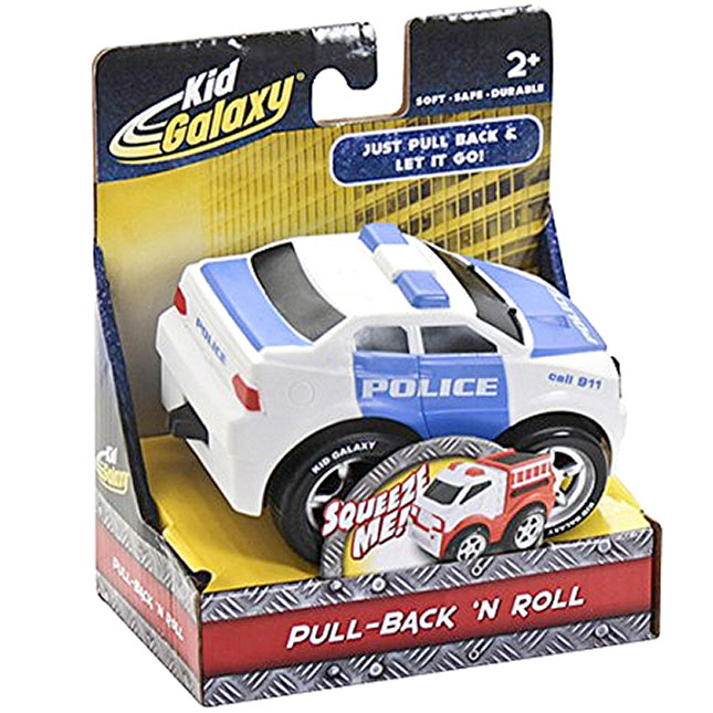 Soft Body Pull-Back Police Car - - Fat Brain Toys