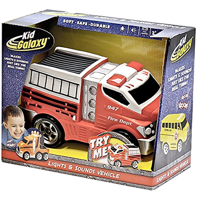 Soft Body Jumbo Lights & Sounds Fire Truck - - Fat Brain Toys