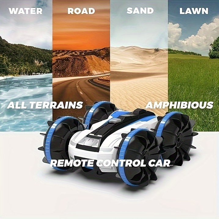 Amphibious & Stunt 2-in-1 RC - Best Outdoor Toys for Ages 5 to 10