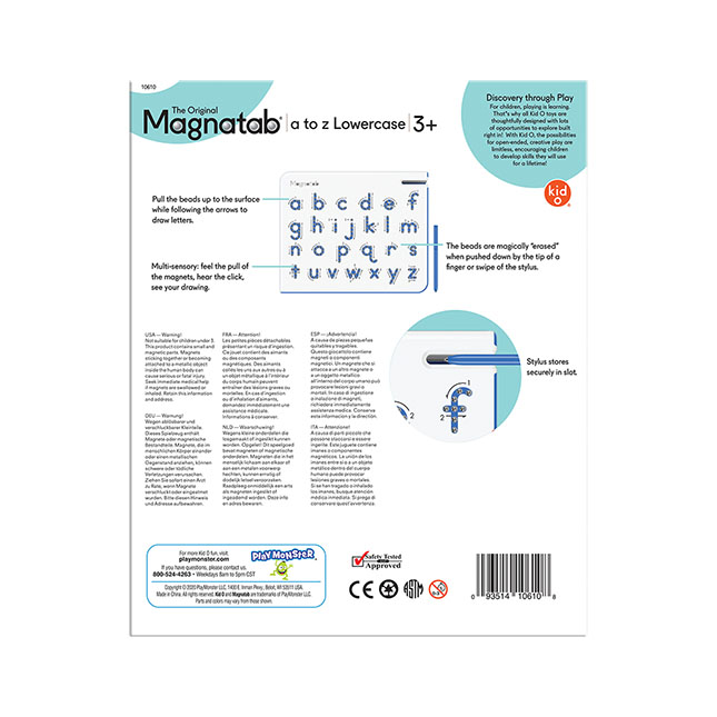 a to z Magnatab - Lower Case Letters - Best for Ages 3 to 6