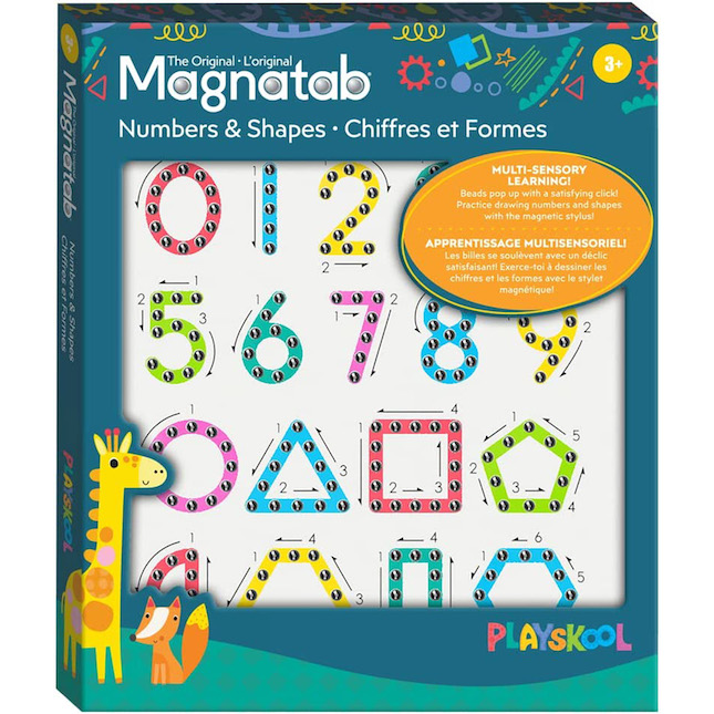 Playskool Magnatab Numbers & Shapes - - Fat Brain Toys