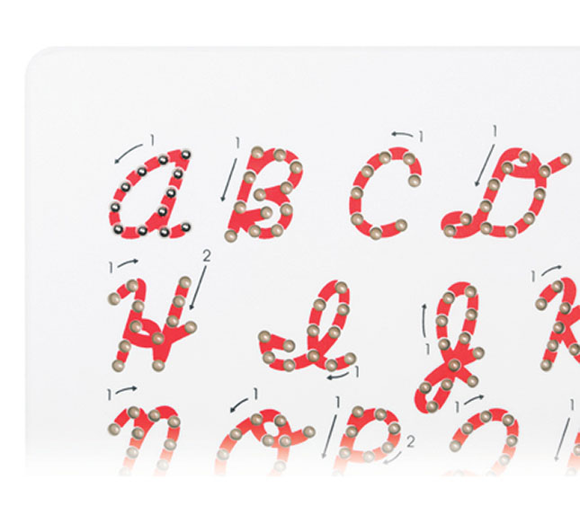 Cursive Magnatab - Upper Case - - Fat Brain Toys