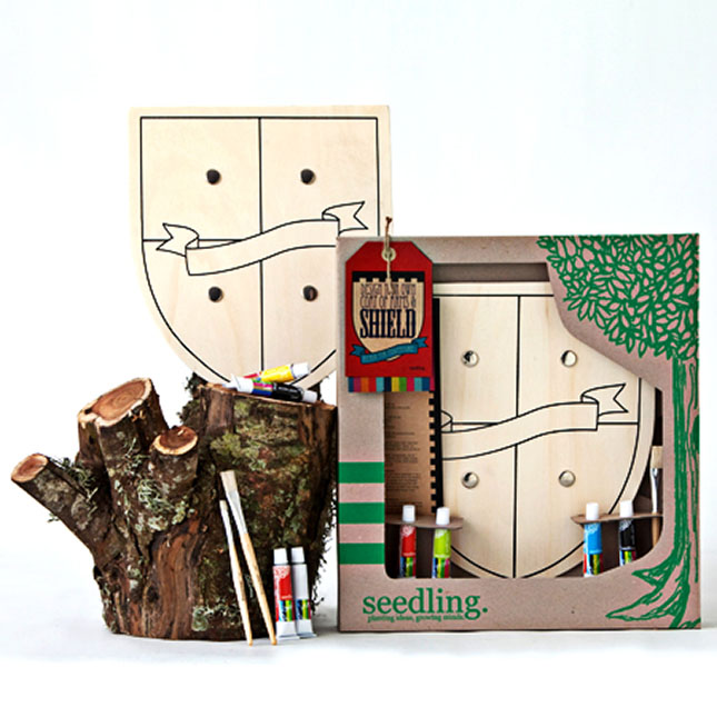 Design Your Own Wooden Shield - - Fat Brain Toys