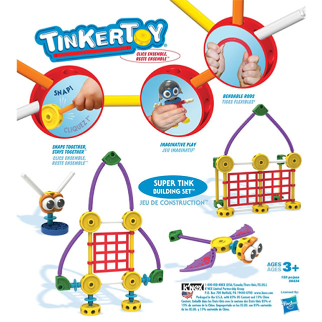 Tinkertoy Super Tink Building Set - - Fat Brain Toys
