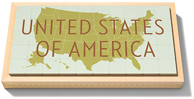 United States Block Set - - Fat Brain Toys