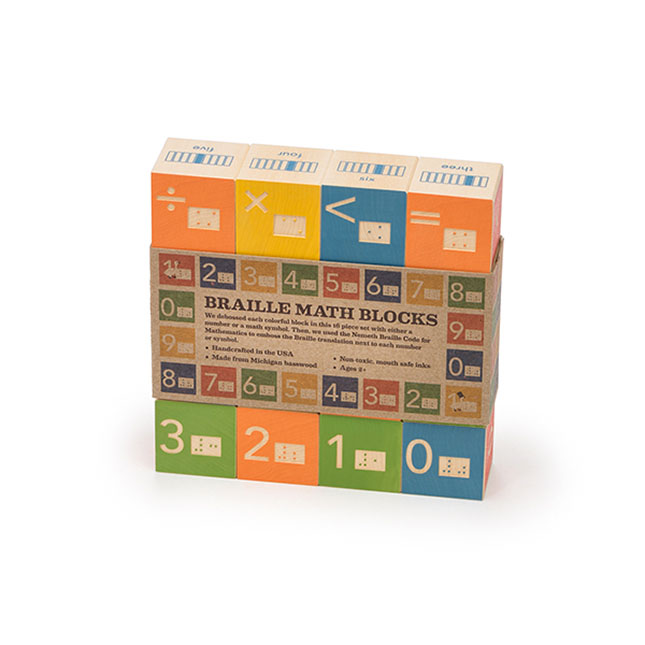 Braille Math Blocks - - Fat Brain Toys