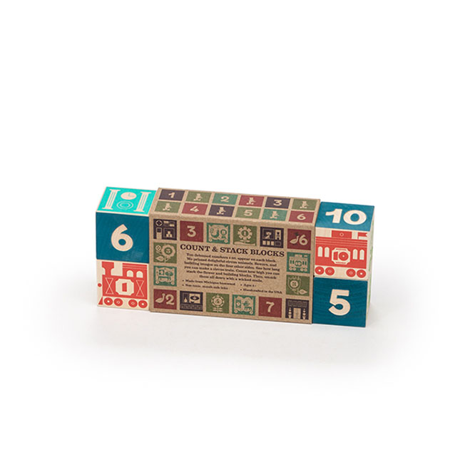 Uncle Goose Count and Stack Blocks - - Fat Brain Toys