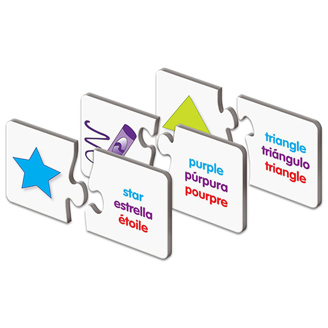 Trilingual Match It! - Colors & Shapes - - Fat Brain Toys