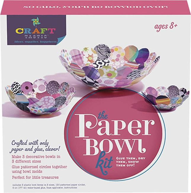 Craft-tastic - Paper Bowl Kit - Best Arts & Crafts for Babies
