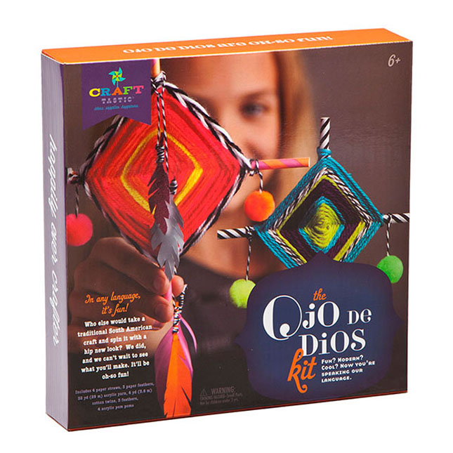 Craft-tastic - Ojo de Dios Kit - - Fat Brain Toys