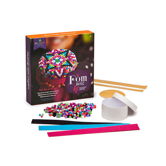 Craft-tastic - Pom Box Kit - - Fat Brain Toys