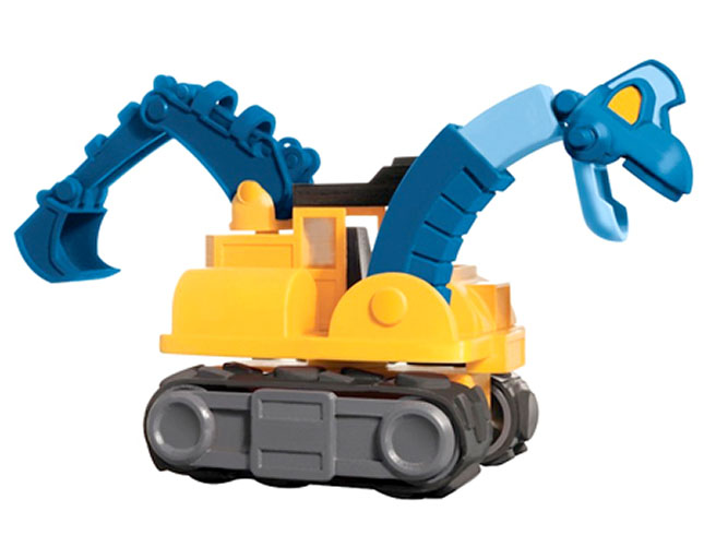 Dino Construction Company Brachiosaurus Backhoe - - Fat Brain Toys