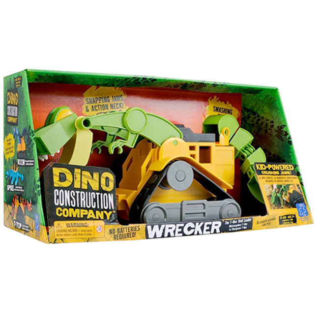 Dino Construction Company T-Rex Skid Loader - - Fat Brain Toys