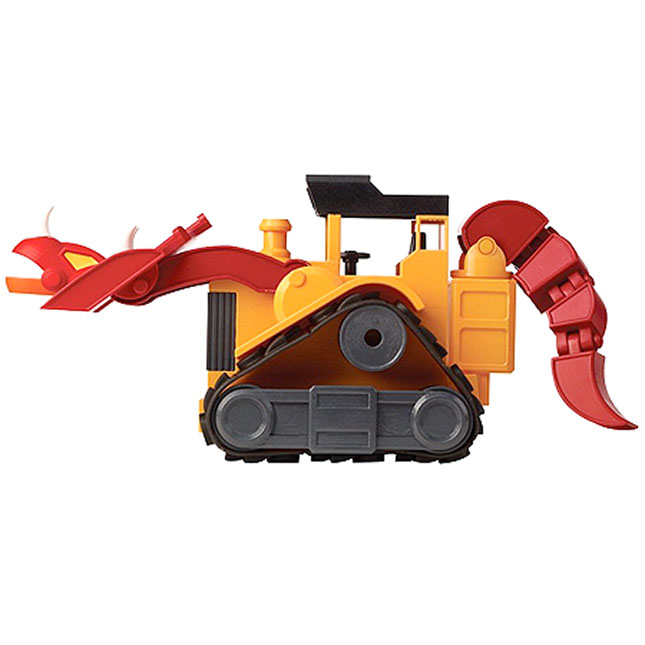 Dino Construction Company Triceratops Bulldozer - - Fat Brain Toys