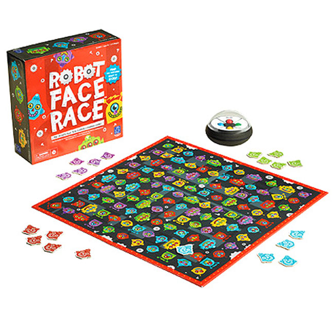 Robot Face Race Game - - Fat Brain Toys