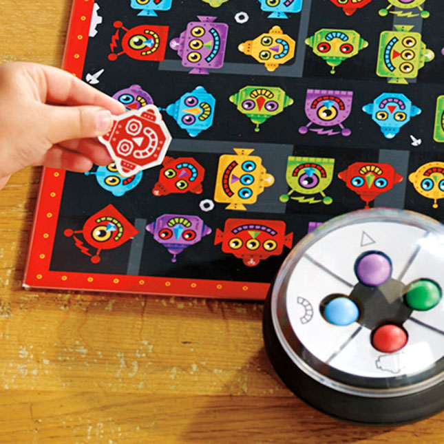 Robot Face Race Game - - Fat Brain Toys