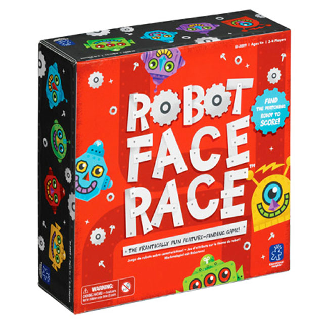 Robot Face Race Game - - Fat Brain Toys