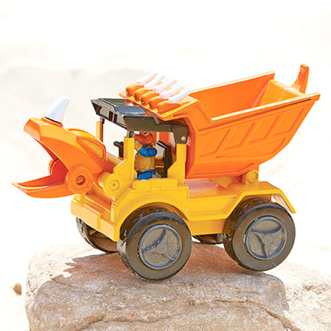 Dino Construction Company Rocko the Styracosaurus Dump Truck Play Set