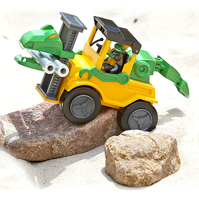 Dino Construction Company Snap the Velociraptor Forklift Play Set