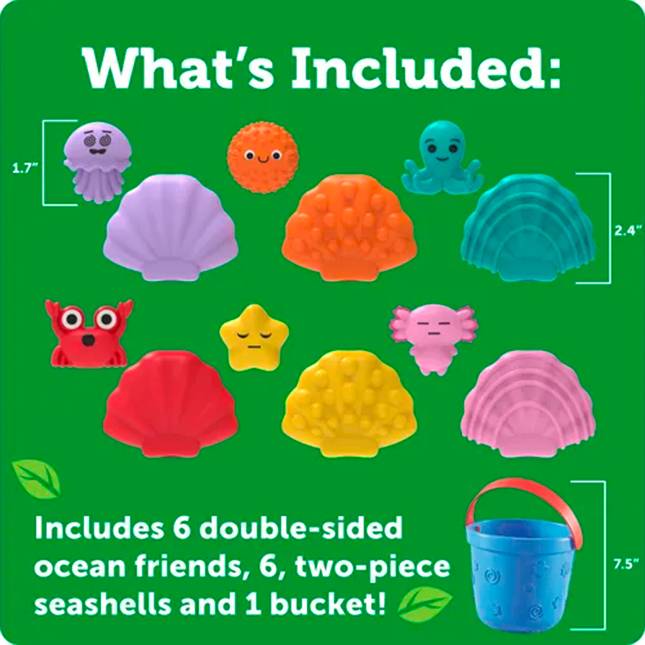 Ocean Emotion Seashells - - Fat Brain Toys