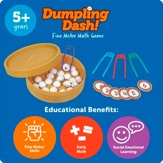 Dumpling Dash! Fine Motor Math Game - - Fat Brain Toys