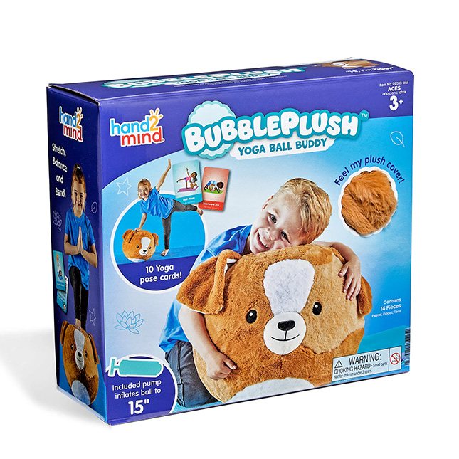 BubblePlush Yoga Ball Buddy - Best Active Play for Ages 3 to 8