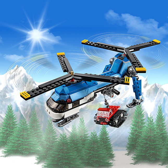 LEGO Creator - Twin Spin Helicopter - - Fat Brain Toys