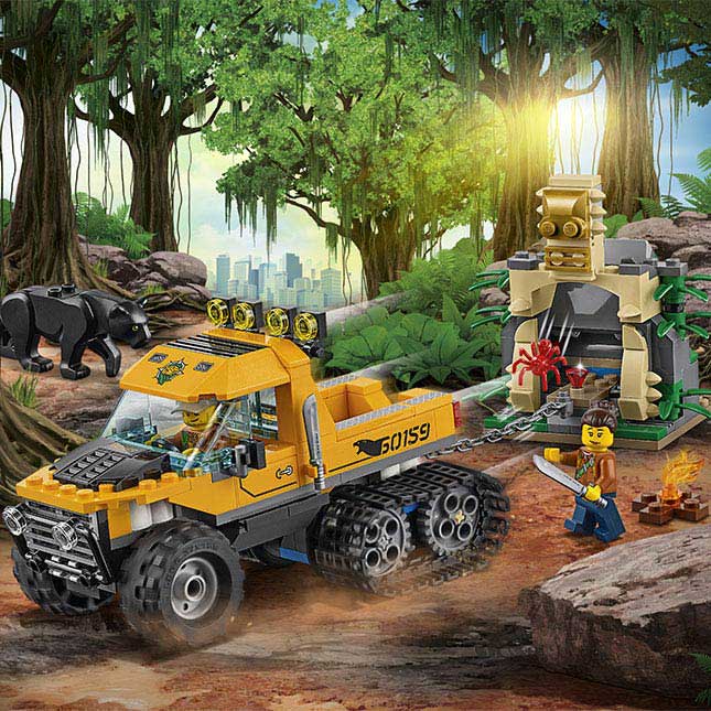 LEGO City Jungle Halftrack Mission - - Fat Brain Toys