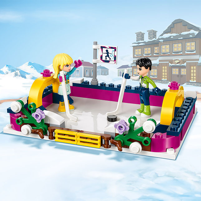 LEGO Friends Snow Resort Ice Rink - - Fat Brain Toys