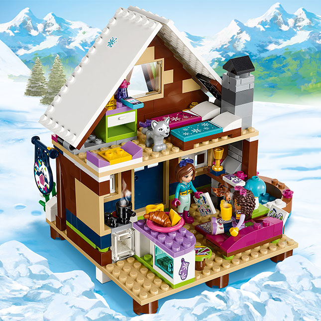 LEGO Friends Snow Resort Chalet - - Fat Brain Toys