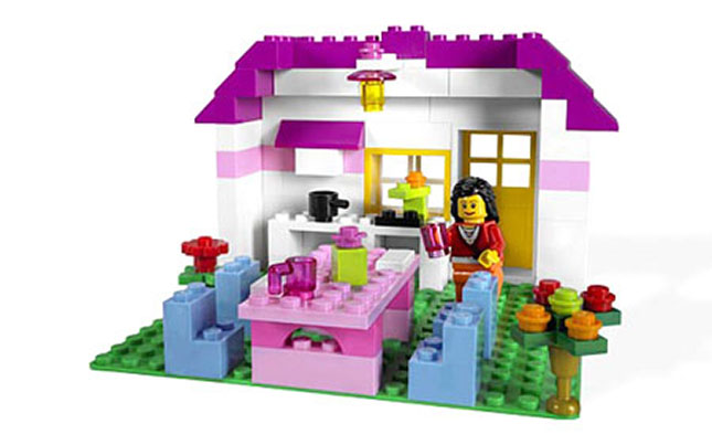 Lego Pink Brick Large Box - - Fat Brain Toys