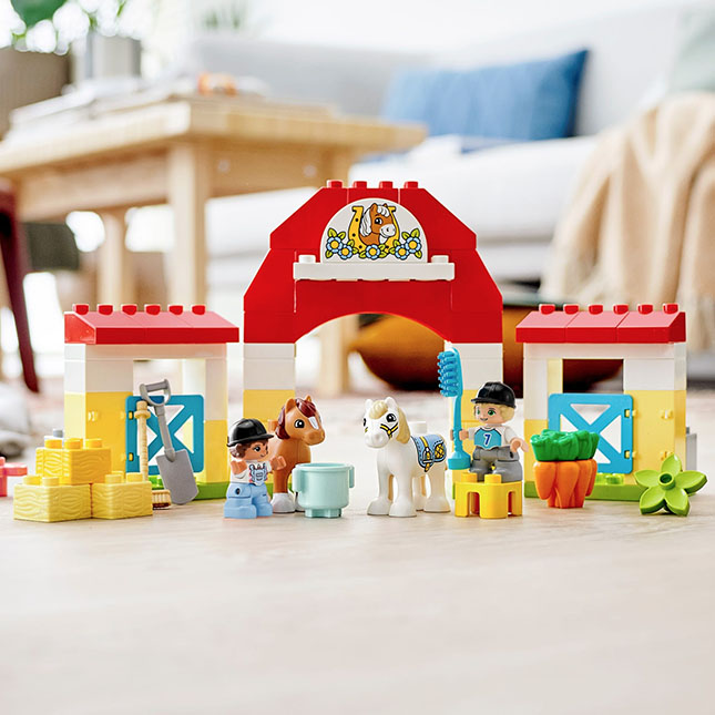 LEGO DUPLO Town - Horse Stable and Pony Care - - Fat Brain Toys