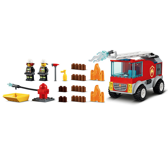 LEGO City Fire - Fire Ladder Truck - - Fat Brain Toys