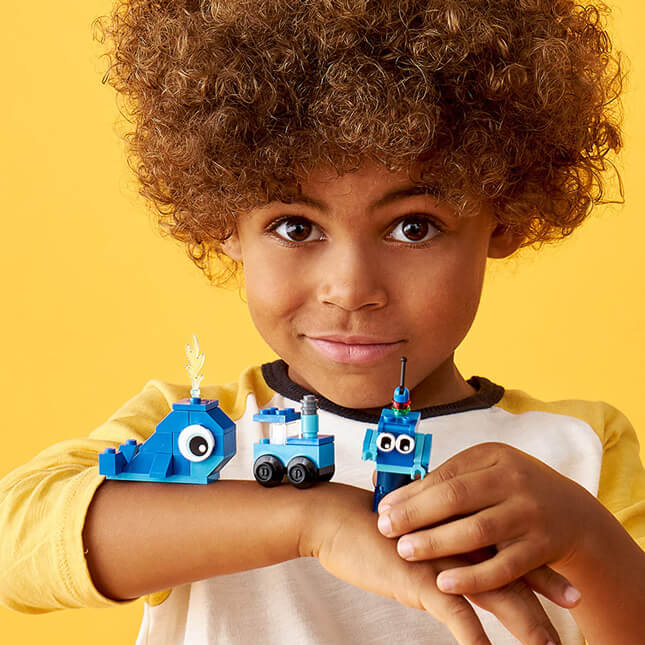 LEGO Classic - Creative Blue Bricks - - Fat Brain Toys